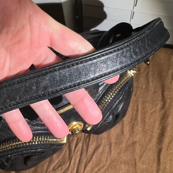 Botkier | Bags | Botkier Leather Shoulder Bag With Gold Accents | Poshmark